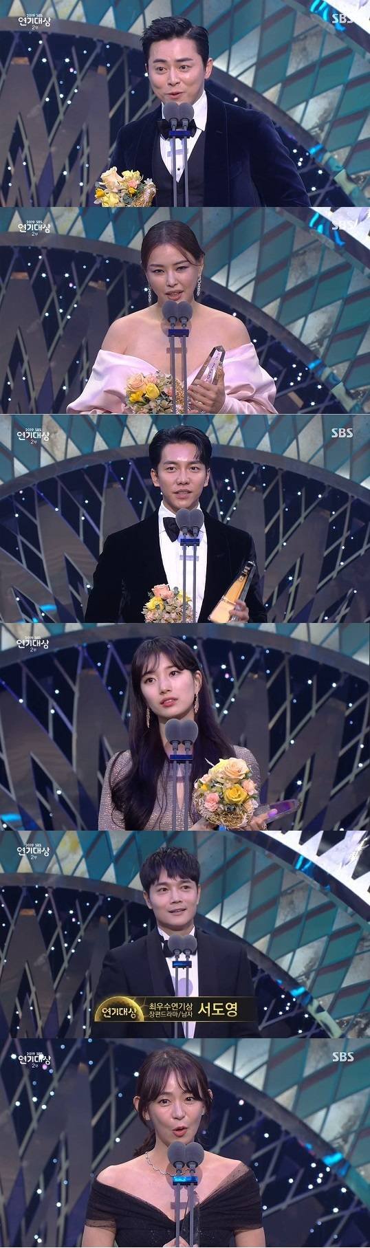 [2019 SBS 연기대상] 김남길 첫 대상…'열혈사제' 8관왕 쾌거(종합) : 네이트 연예