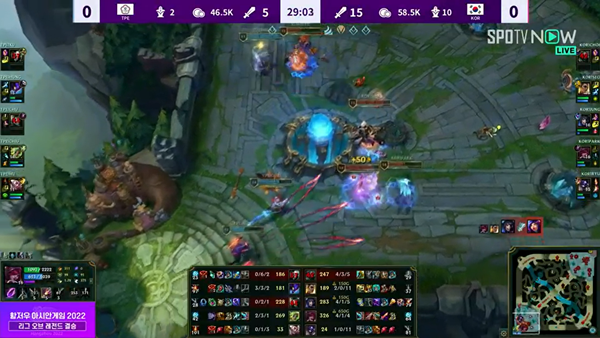 '中보단 강했지만'…韓 LoL 대표팀, 대만과의 결승전 1세트 승리[항저우AG] : 네이트 스포츠