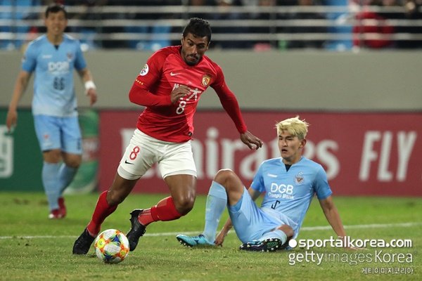 [ACL F조 ⑥] 대구, '파울리뉴 결승골' 광저우에 0-1 패…16강 좌절 : 네이트 스포츠