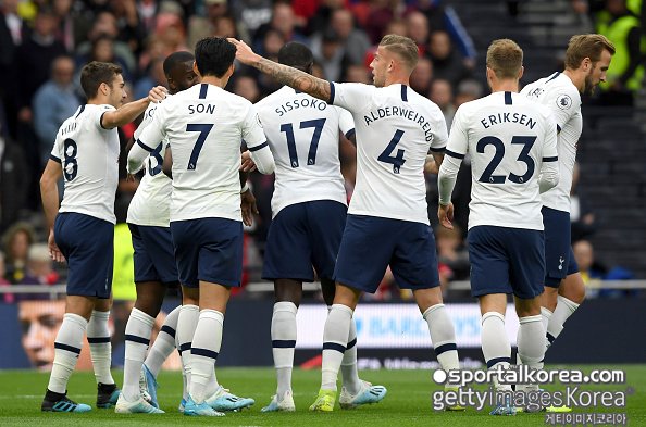 [EPL 7R] SON 2호 도움, 은돔벨레-케인 골로 사우샘프턴에 2-1 리드(전반종료) : 네이트 스포츠