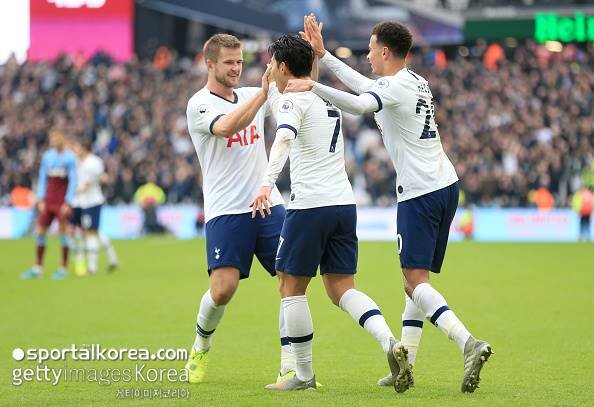 [EPL 13R] '손흥민 1골 1도움' 토트넘, 웨스트햄에 3-2 승…모리뉴 첫 승 : 네이트 스포츠