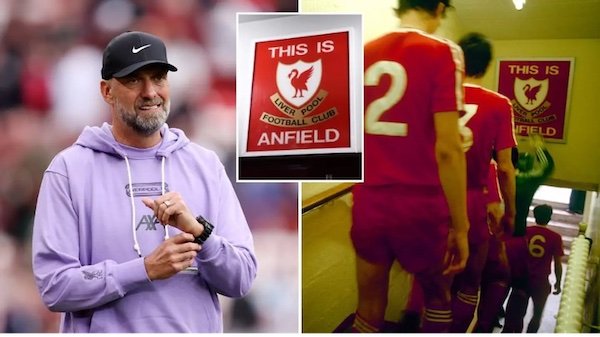 'This Is Anfield 간판 만지지마!' 6명의 선수가 '리버풀 명물' 못 건드린다…왜? '존경의 표시' 때문에 : 네이트 스포츠