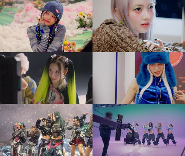 XG, MV 촬영 현장 비하인드 공개…데뷔 1년차부터 프로페셔널 | 네이트 연예