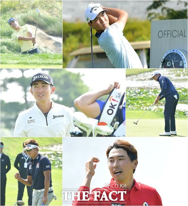 [TF포토] KPGA 제네시스 챔피언십, '치열한 선두권 대결' : 네이트 스포츠