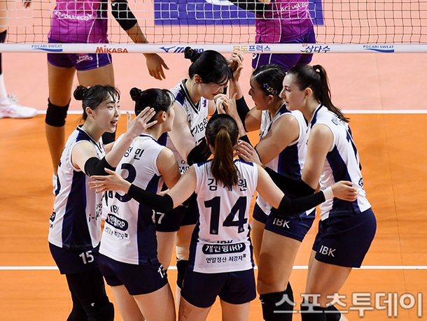 [ST포토] IBK기업은행 '이겨보자~' : 네이트 스포츠