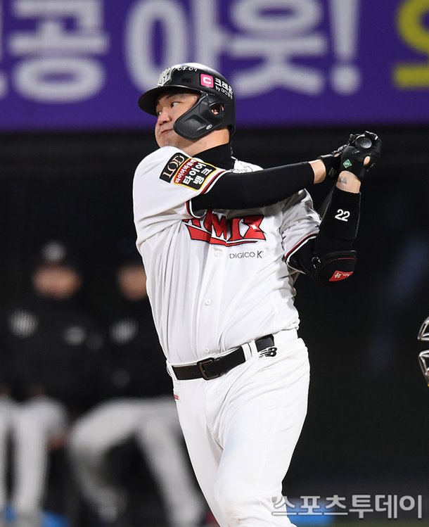 '비거리 130m 쾅' KT 장성우, 페냐 상대 선제 투런포 작렬…시즌 3호 : 네이트 스포츠