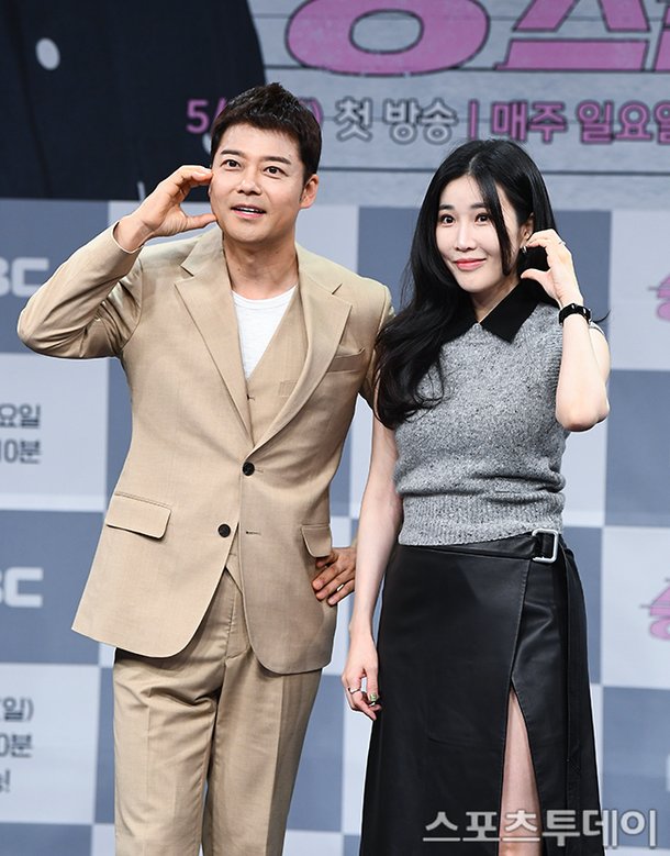 [ST포토] 전현무-이해리, '송스틸러' 2MC : 네이트 연예