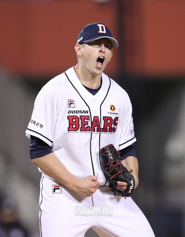 [준PO1] '155km 11K' 플렉센 괴력투…포효할 자격 충분했다 : 네이트 스포츠