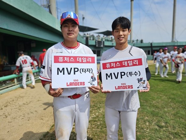 고명준 4타점+12안타 폭발+류현곤 호투…SSG 퓨처스팀, 고양에 역전승 '위닝시리즈' : 네이트 스포츠