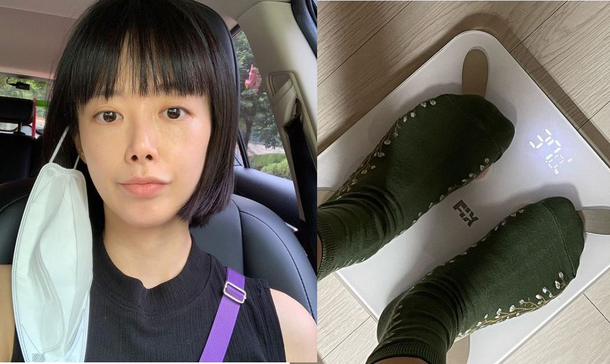 '이하이♥' 신지수, 몸무게 37kg 인증…유선 또 잔소리하겠네 [스타★샷] : 네이트 연예