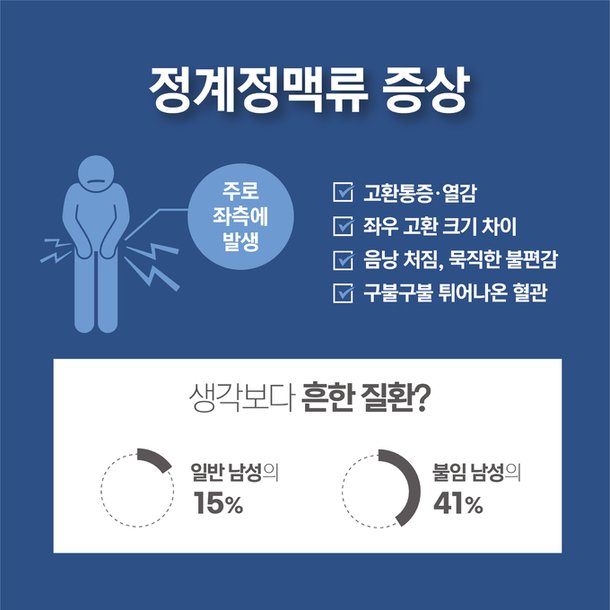 남성불임 정자활동성 낮추는 정계정맥류…초음파로 체크하세요 네이트 뉴스