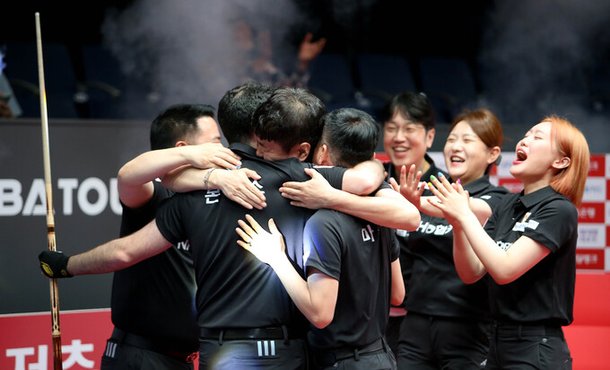 NH농협카드 PBA 팀리그 1R 우승…포스트시즌 직행 : 네이트 뉴스