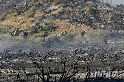 U.S.-LOS ANGELES-WILDFIRE-POST FIRE : 네이트 뉴스