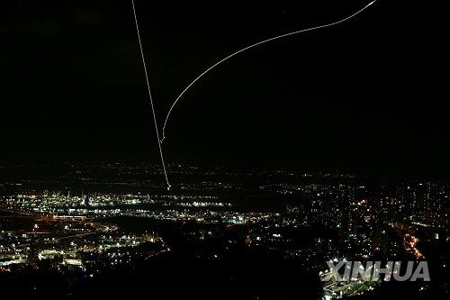 ISRAEL-HAIFA-HEZBOLLAH-ROCKETS-INTERCEPTION : 네이트 뉴스
