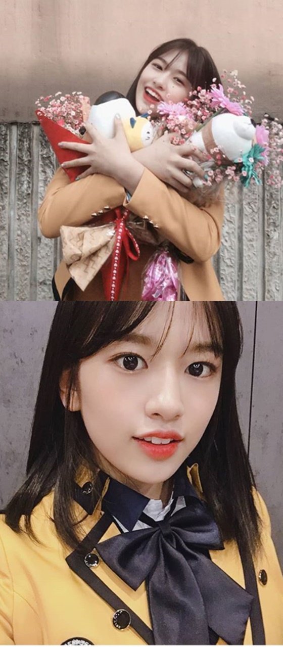 아이즈원 안유진, 고등학교 입학식 사진 공개…"노랑 유진 어때요?" : 네이트 연예
