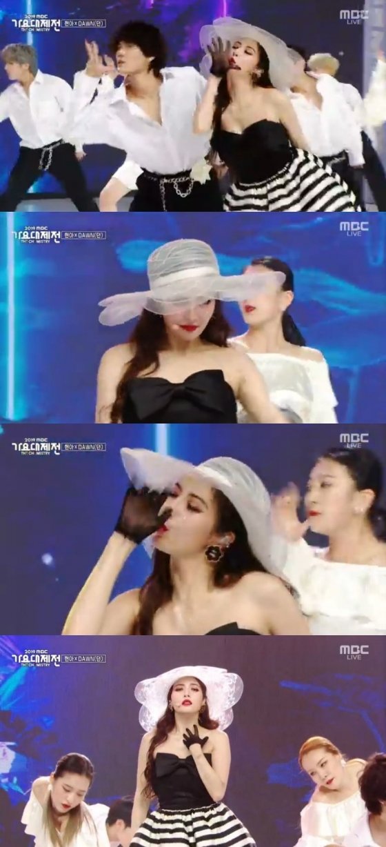 [2019 MBC 가요대제전] 현아, 손키스 날리며 "새해 복 많이 받으세요" : 네이트 연예