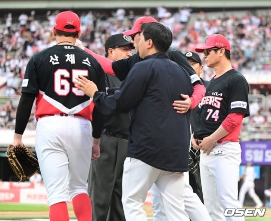 '와! 10K' 산체스 KBO 센세이션급 강렬 데뷔, KIA 파죽의 5연승 질주…KT 4연패 수렁 [수원 현장리뷰] : 네이트 스포츠