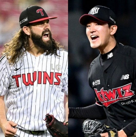 [오피셜] LG 켈리-KT 고영표, 한국시리즈 1차전 선발 출격! "켈리 새 구종" vs "깜짝 발표하려다가…" : 네이트 스포츠