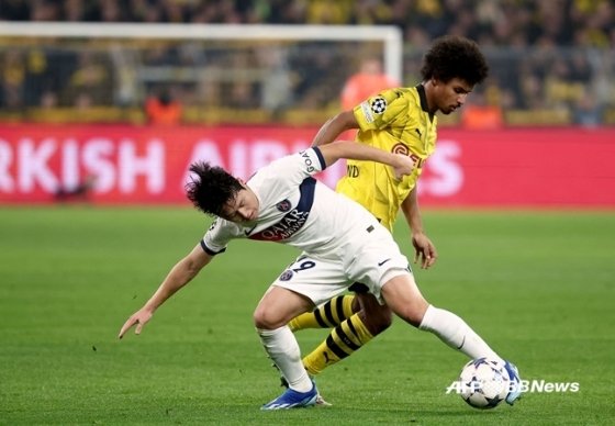 '이강인 68분' PSG, 도르트문트와 '화끈 공방전' 1-1 무승부…조 2위로 UCL '16강 진출' : 네이트 스포츠