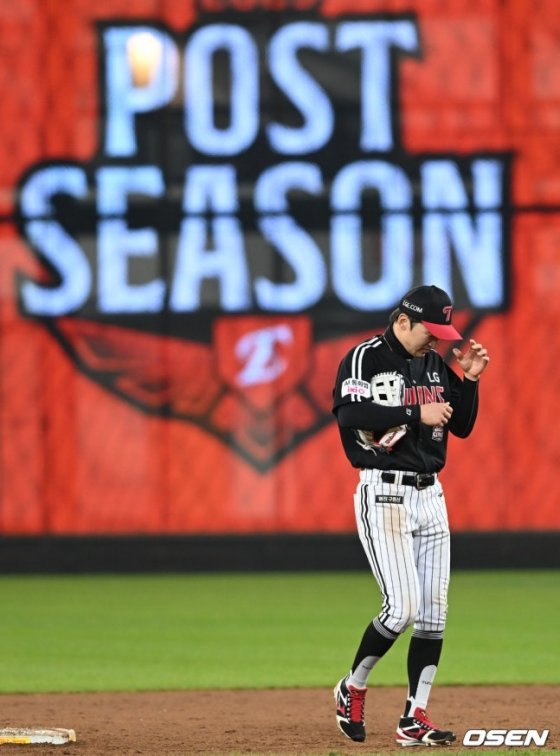 '고마운 마음에 눈물 왈칵' LG 주장 박해민 "2025년을 LG의 해로 만들어보겠다" [KS5 현장인터뷰] : 네이트 스포츠