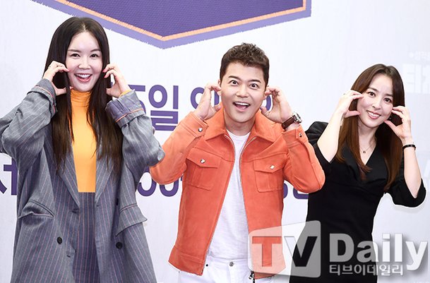 [TD포토] '티처스 3MC' 장영란-전현무-한혜진 : 네이트 연예