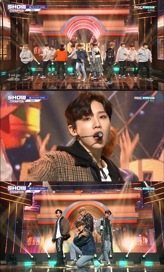 '쇼챔피언' AB6IX, 4人 4色 매력…농익은 완벽 퍼포먼스 : 네이트 연예