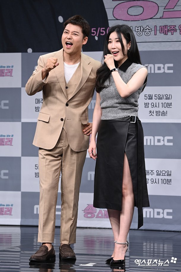 전현무-이해리 '송스틸러 2MC'[엑's HD포토] : 네이트 연예