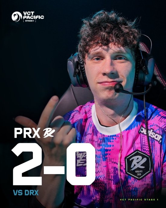 '우리도 토론토 간다!'…페이퍼 렉스, DRX 세트스코어 2대0 제압 (VCT 퍼시픽 PO) : 네이트 뉴스