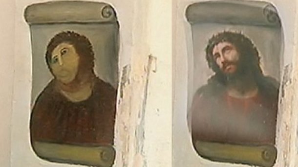 성모 마리아 명화가 낙서로…또 재연된 '엉터리 복원' : 네이트 뉴스