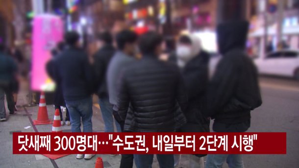 [YTN 실시간뉴스] 닷새째 300명대…"수도권, 내일부터 2단계 시행" : 네이트 뉴스
