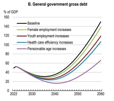 OECD "한국 2060년 부채비율 140% 넘어…GDP 10% 지출 삭감해야" : 네이트 뉴스