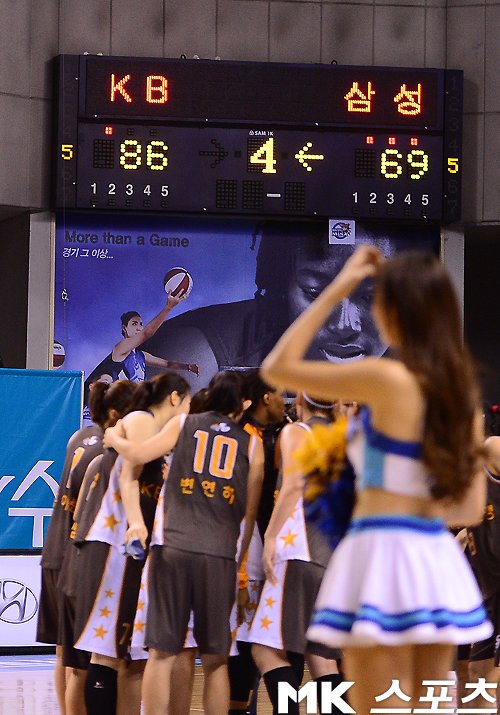 KB스타즈, '개막전 짜릿한 첫승!' [mk포토] : 네이트 스포츠