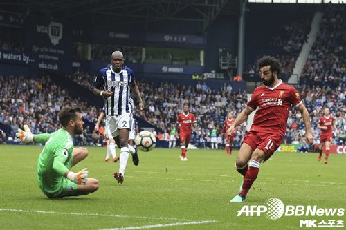 [EPL] 리버풀, WBA와 무승부…살라 31호골 기록 : 네이트 스포츠