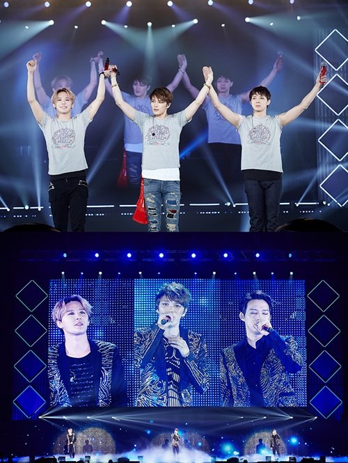 JYJ, 日 돔 투어 성료…24만 팬 열광 "이대로 시간 멈췄으면" : 네이트 연예