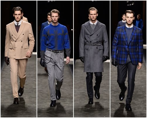 브리오니, 지루하지 않았던 슈트 쇼 '전통과 혁신의 만남' [밀라노컬렉션 2015FW] : 네이트 연예