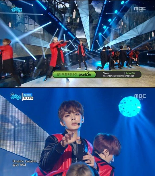 '음악중심' MAP6, 파워풀한 퍼포먼스 '스톰' : 네이트 뉴스