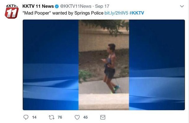 Jogger aka Mad Pooper repeatedly defecate at a residence in Colorado ...