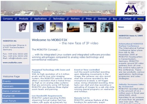 [CeBIT2006][CeBIT2006 Preview]Communication 1 - 1.3 MP network camera with flexible technology ...