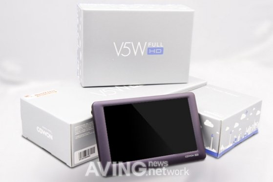 와이파이로 즐기는 코원 풀HD PMP 'V5W' : 네이트 뉴스