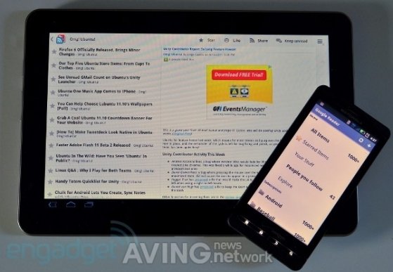 Google Reader Android App Updated with New UI, Honeycomb Support : 네이트 뉴스