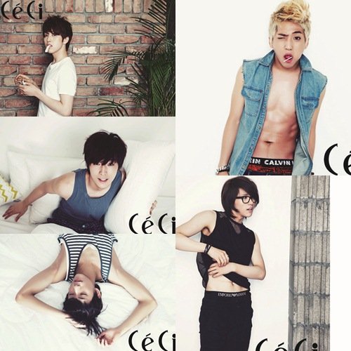 B1A4, 소년과 남자 경계 아슬아슬 넘나드는 '상체 노출' 화보 공개 : 네이트 뉴스