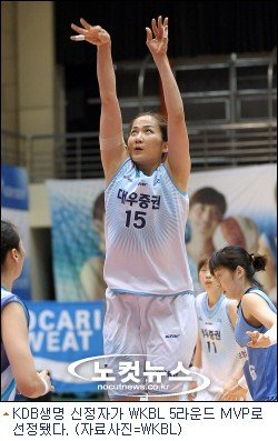 '미녀 리바운더' 신정자, WKBL 5라운드 MVP : 네이트 스포츠