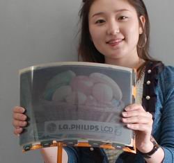 LG.Philips LCD Unveils World's First Flexible Color A4-Size E-Paper ...