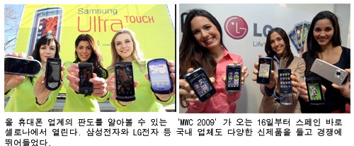 휴대폰 전쟁 막 올랐다…MWC 2009 개막 : 네이트 뉴스