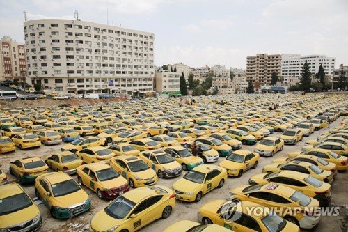 JORDAN TAXI DRIVERS PROTEST : 네이트 뉴스