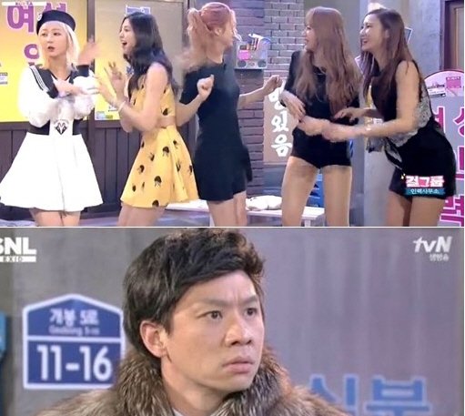 'SNL코리아', TMZ의 EXID '영어 발음 조롱'에 날린 '어퍼컷' : 네이트 연예