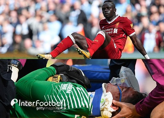 [EPL ISSUE] '마네 퇴장+에데르손 부상' 착잡한 리버풀과 맨시티 : 네이트 스포츠