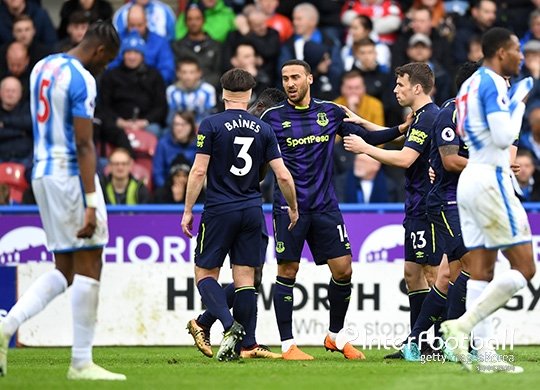 [EPL 리뷰] '토순 결승골' 에버턴, 허더즈필드에 2-0 승…2연승 질주 : 네이트 스포츠