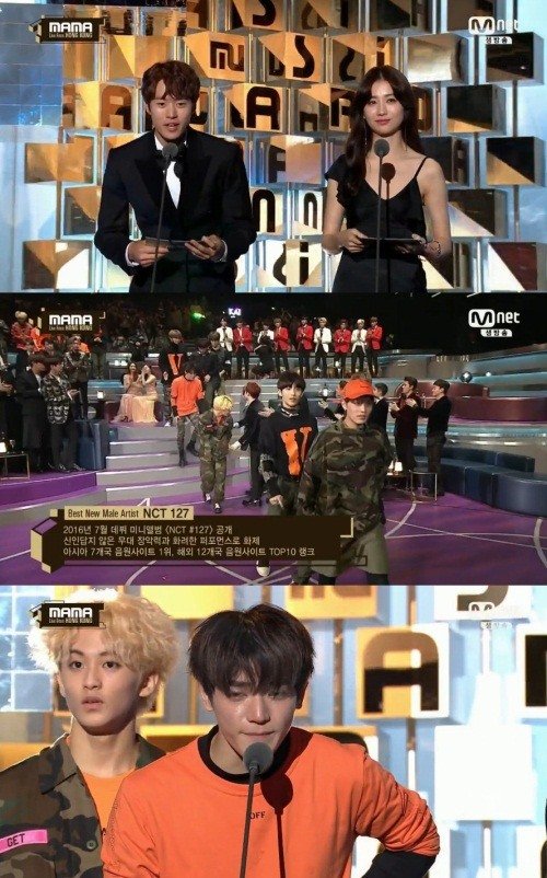 [2016 MAMA]NCT 127, 남자 신인상…태용 눈물 "NCT 동료들 감사" : 네이트 연예