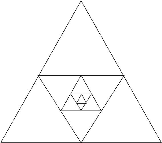 삼각형 안에 삼각형 삼각형 삼각형…둘레 총 길이는？ : 네이트 뉴스